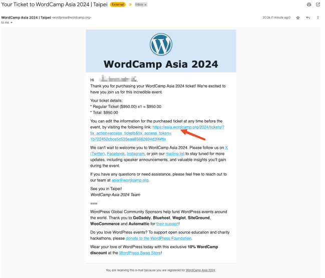 Ticket Refund Process – WordCamp Asia 2024